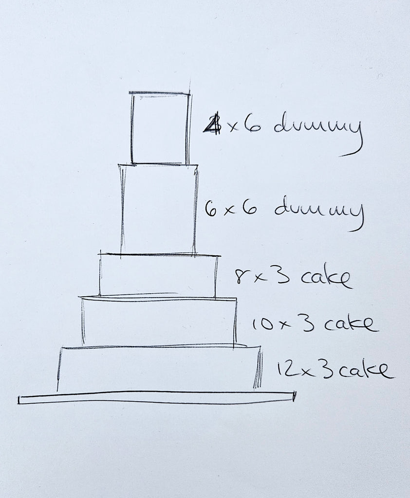 Wedding Cake Kit 'Sorrento' - (Includes the cake) – Cloud Nine Cake Centre